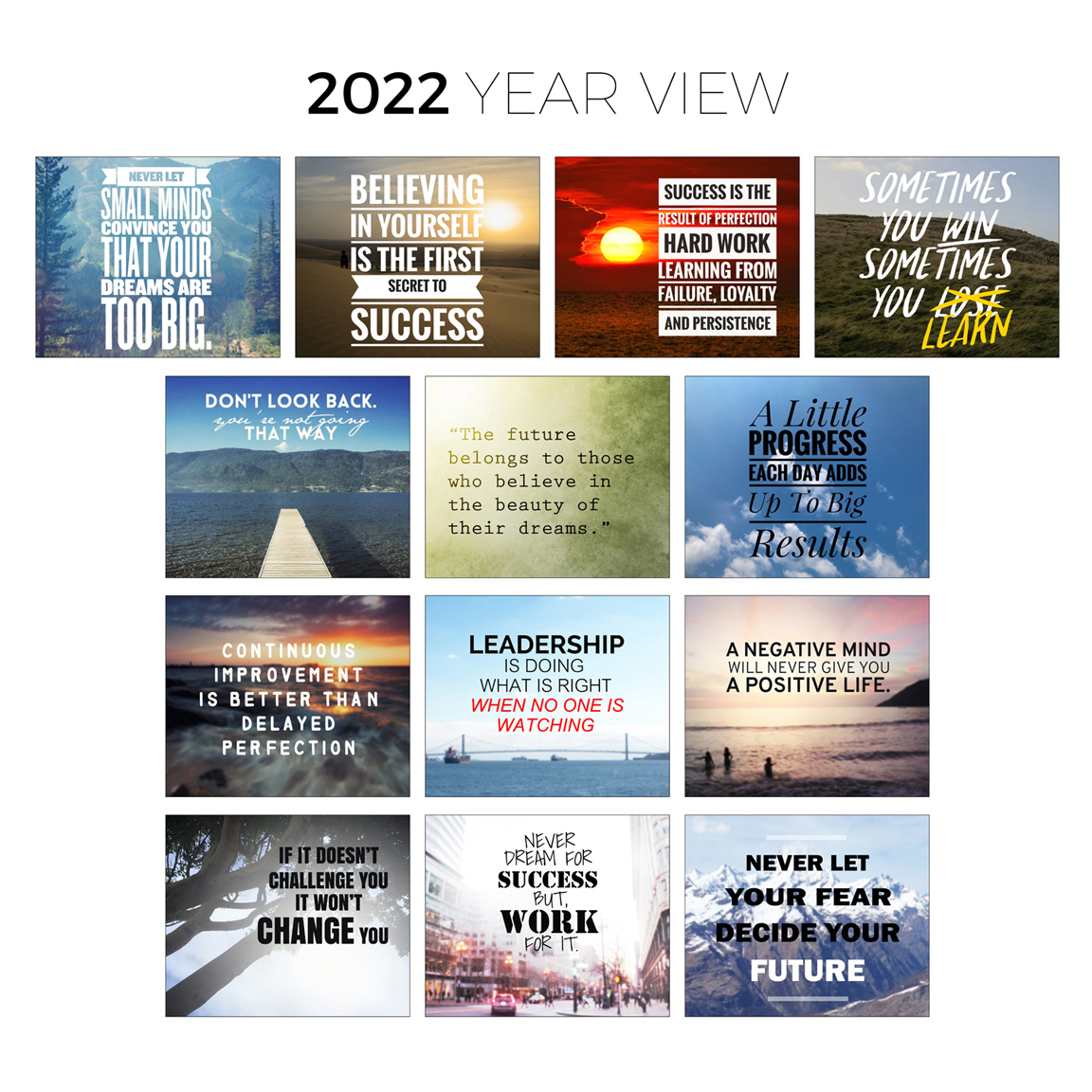 Vitronic Inspiration Press-n-Stick™ Calendar, Full Color ...