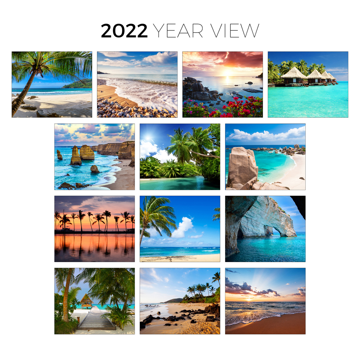 Vitronic Ocean Escape Press-n-Stick™ Calendar, Full Color ...