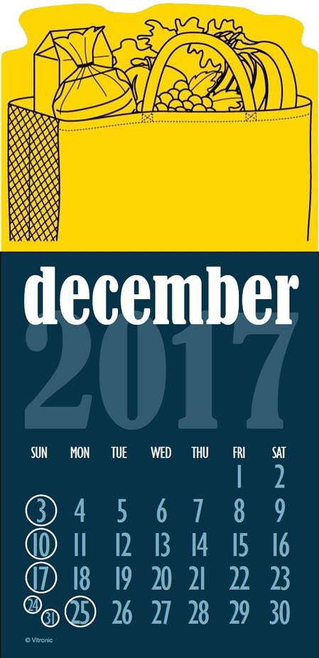 2018 Prismatic Press-n-Stick Calendar | Approx. 3" x 5-1/2" Customized ...