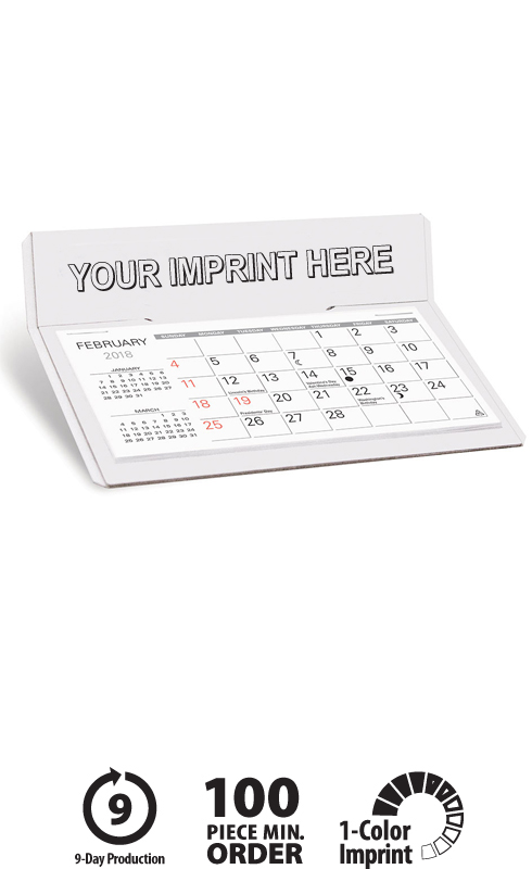 2018 The Mailer Desktop Calendar | 5-15/16" x 4-5/16" Sturdy Custom ...