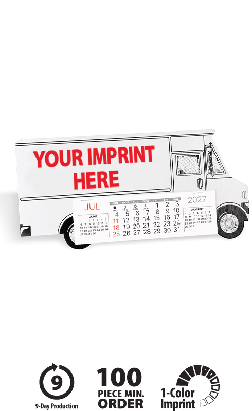 2018 Box Van Desktop Calendar | 8-3/4" x 4-1/8" Personalized Rigid ...