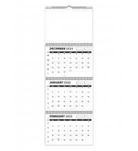 3-Month/4-Panel Single Photo Wall Calendar | ValueCalendars.com