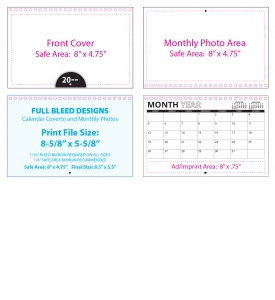 Custom Twin-Loop Mini Wall Calendar (8.5x11, 12-Month) | ValueCalendars.com