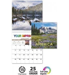 Scenic America® Executive Spiral Calendar | ValueCalendars.com