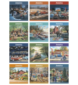 America Remembered Executive Spiral Calendar | ValueCalendars.com