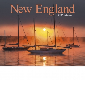 2026 New England Promotional Wall Calendar | 10-7/8" x 18" Staple Bound ...