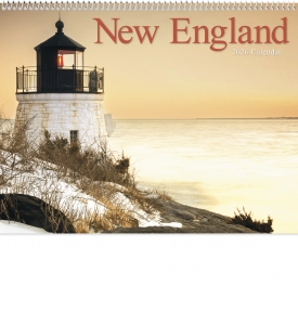 2026 New England (Spiral) Wall Calendar | 10-7/8" x 18" Promotional ...