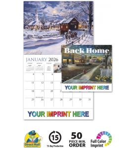2026 Back Home Promotional Wall Calendar | 10-7/8" x 18" Imprinted ...