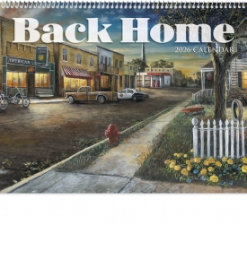 2025 Back Home (Spiral) Wall Calendar | 10-7/8" x 18" Custom ...