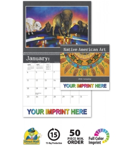 2026 Native American Art Calendar | 11" X 19" Imprinted Spiral Bound ...