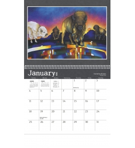 2026 Native American Art Calendar | 11" X 19" Imprinted Spiral Bound ...
