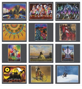 2025 Native American Art Calendar | 11" X 19" Imprinted Spiral Bound ...