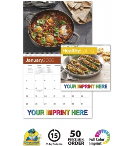 Healthy Eating Calendar | 11" X 19" Imprinted Spiral Bound; Drop Ad ...