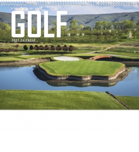 2025 Golf Calendar | 11" X 19" Imprinted Spiral Bound; Drop Ad Imprint ...