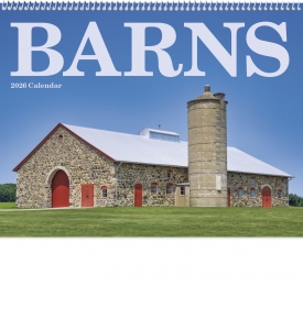 2026 Barns Calendar | 11" X 19" Imprinted Spiral Bound; Drop Ad Imprint ...