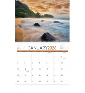 2026 Beautiful America Calendar (1706) | 11" X 19" Imprinted Spiral ...