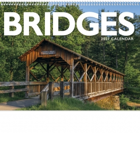2026 Bridges Calendar | 11" X 19" Imprinted Spiral Bound; Drop Ad ...