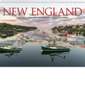 2026 New England Scenes Calendar | 11" X 19" Imprinted Spiral Bound ...
