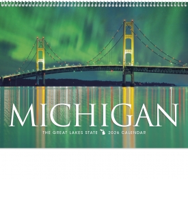 2026 Michigan Calendar | 11" X 19" Imprinted Spiral Bound; Drop Ad ...