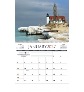 2026 Michigan Calendar | 11" X 19" Imprinted Spiral Bound; Drop Ad ...