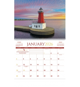 2026 Michigan Calendar | 11" X 19" Imprinted Spiral Bound; Drop Ad ...