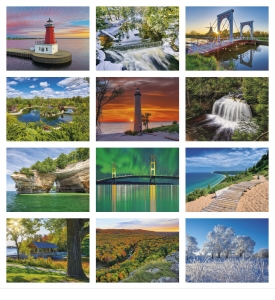 2025 Michigan Calendar | 11" X 19" Imprinted Spiral Bound; Drop Ad ...
