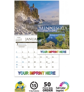 2025 Minnesota Calendar | 11" X 19" Imprinted Spiral Bound; Drop Ad ...