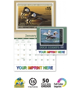 2026 Duck Stamps Calendar | 11" X 19" Imprinted Spiral Bound; Drop Ad ...