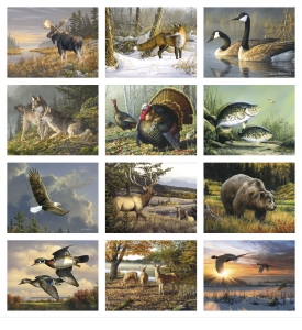 2026 Wildlife Art by the Hautman Brothers Calendar | 11" X 19 ...