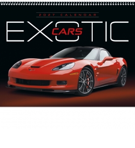 2026 Exotic Cars Calendar (1859) | 11" X 19" Imprinted Spiral Bound ...