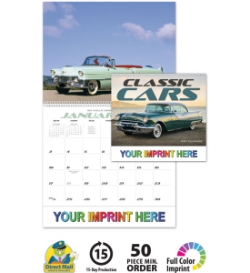 2025 Classic Cars Calendar (1863) | 11" X 19" Imprinted Spiral Bound ...