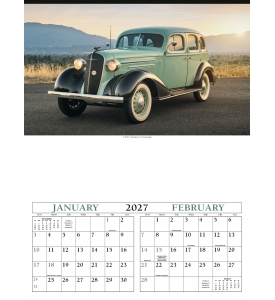 2026 Antique Cars (6-Sheet) Calendar | 17" x 23" Imprinted 6-Sheet ...