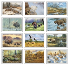 2023 Wildlife Art Pocket Calendar | 8" x 13" Imprinted Spiral Bound ...