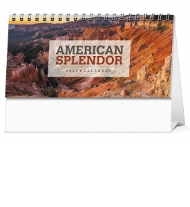 2026 American Splendor Desk Calendar | 6" x 4-1/2" Imprinted Tent Style ...