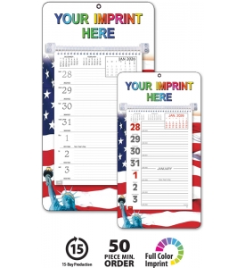 Weekly Board Calendars - PATRIOTIC | ValueCalendars.com