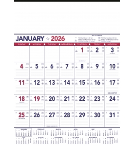 2026 Patriotic Contractor Memo Calendar | 18" x 25" Imprinted Imprinted ...