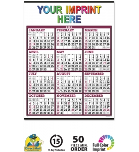2023 Big Numbers Span-A-Year Calendar | 22" x 29" Imprinted Full Year ...