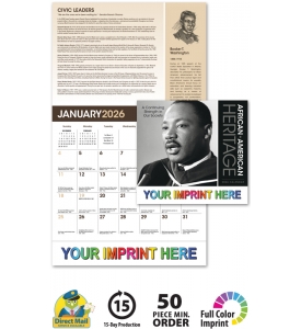 African-American Heritage Calendar: MLK JR | ValueCalendars.com