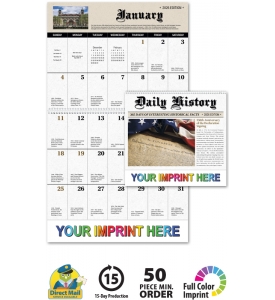 Daily History Spiral Calendar | ValueCalendars.com