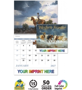 2026 Western Frontier (Spiral) Calendar | 11" X 19" Imprinted Spiral ...