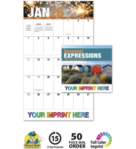 Seasonal Expressions Big Block Calendar | ValueCalendars.com