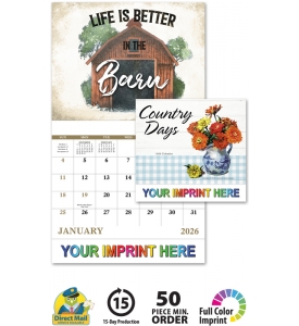 Country Days Calendar | ValueCalendars.com