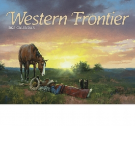 2026 Western Frontier Calendar | 11" X 19" Imprinted Staple Bound; Drop ...