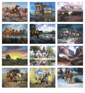 2026 Western Frontier Calendar | 11" X 19" Imprinted Staple Bound; Drop ...