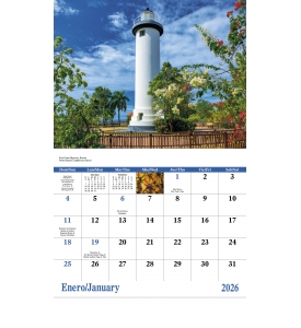 2024 Puerto Rico Calendar | 11" X 19" Imprinted Staple Bound; Drop Ad ...