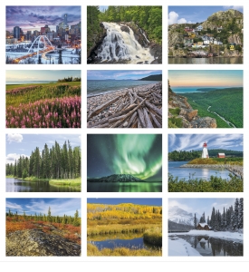 2026 Scenic Canada Window Calendar | 11" x 17 Imprinted Window; Center ...