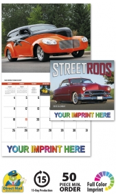 2019 Hot Rod Calendar | 10-1/2" x 18-1/4" Promotional Stapled Hot Rod ...